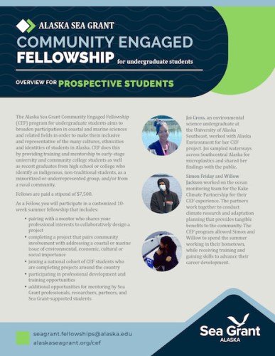 Alaska Sea Grant: Community Engaged Fellowship
